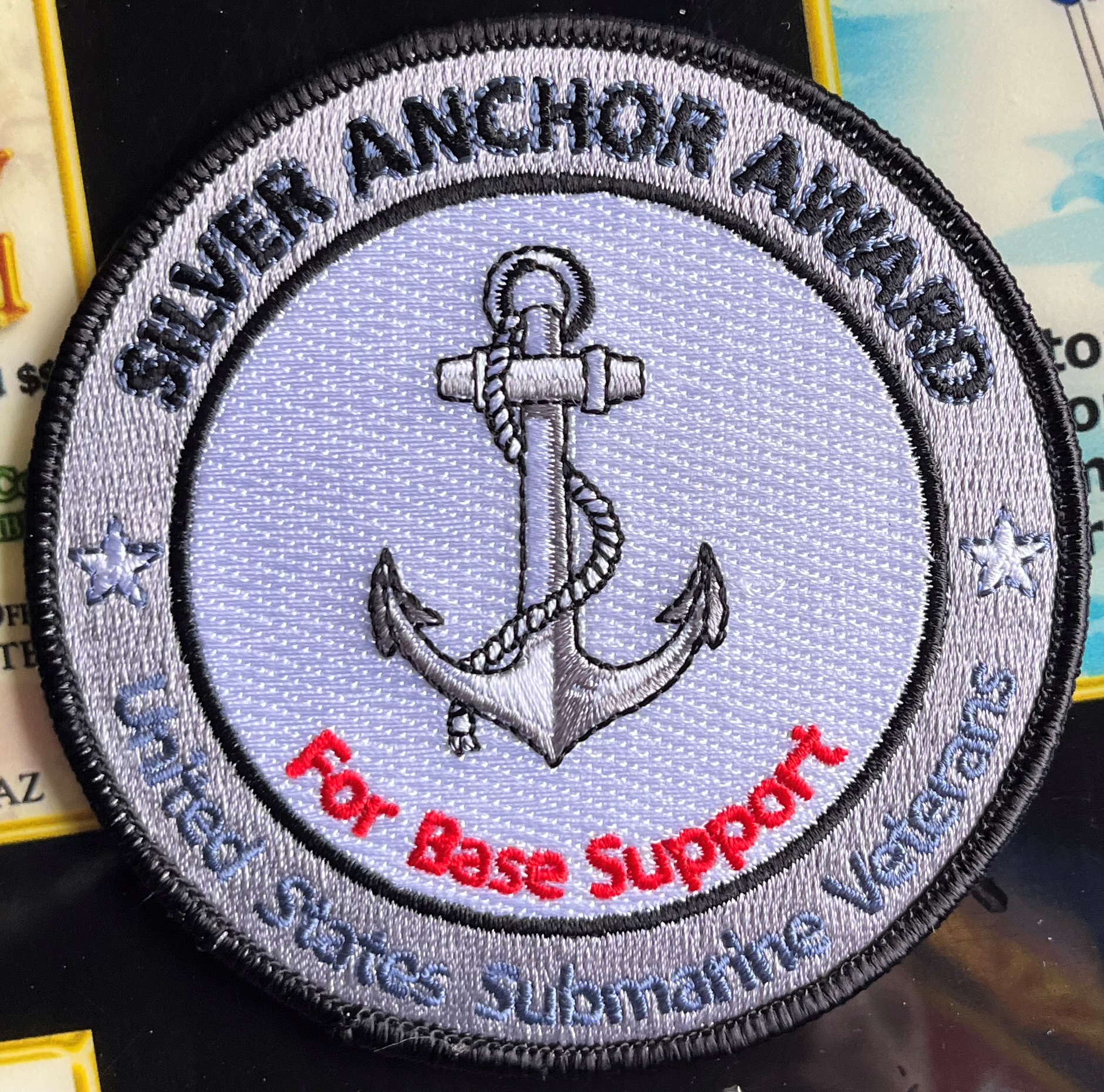 Perch Base USSVI October 2022 Don Unser awarded USSVI Silver Anchor award